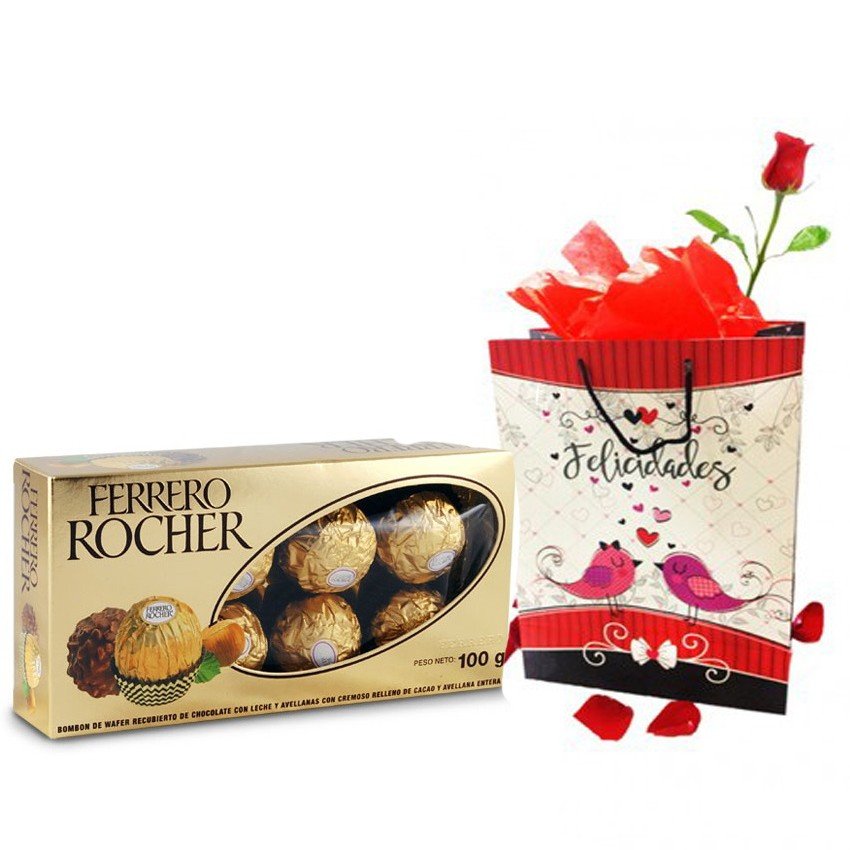 Ferrero Rocher Rectangular - Floreria los Jazmines
